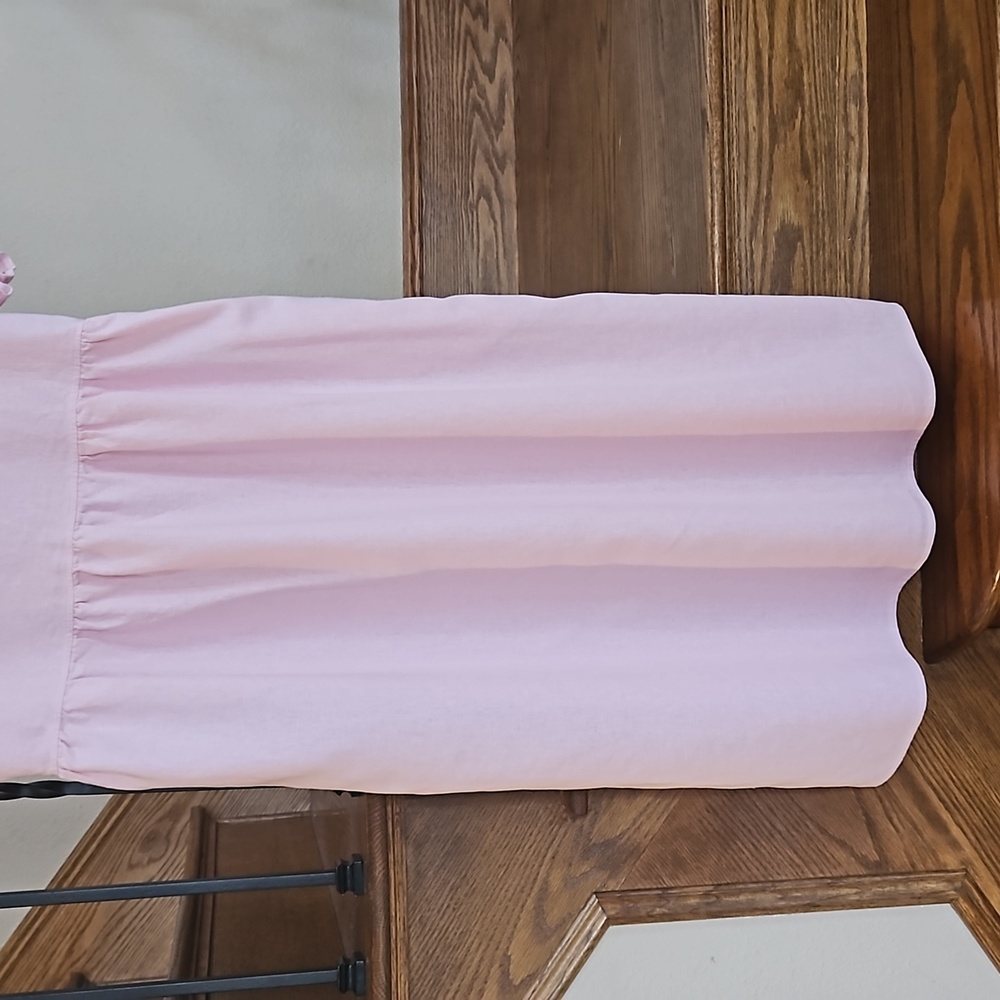 Farmhouse Frocks Pink Linen Dress - Gem